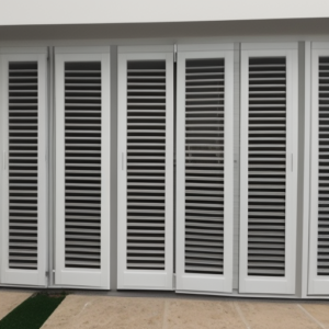 Tracked Bi Pass Shutters | Stable & Smooth Operation | Shutters Factory